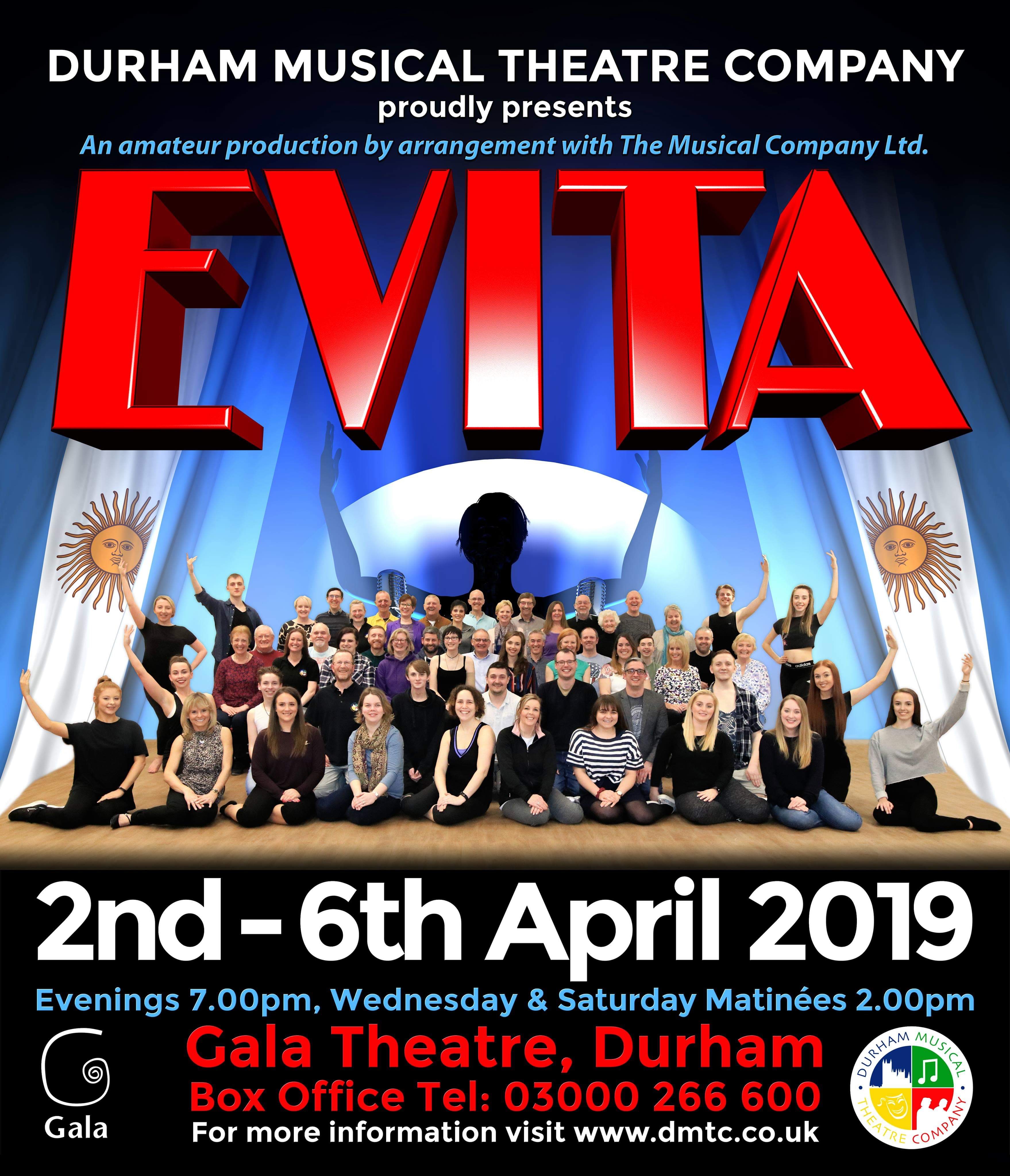 Evita (2019) – Cast (Full) – Durham Musical Theatre Company